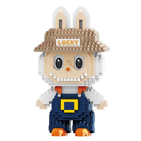 Linkgo Micro Blocks Anime Mini Building Toy Nanoblock Labubu Cartoon
