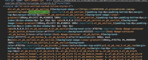divi no longer outputs inline css after updating aioseop · issue 284 · elegantthemes create