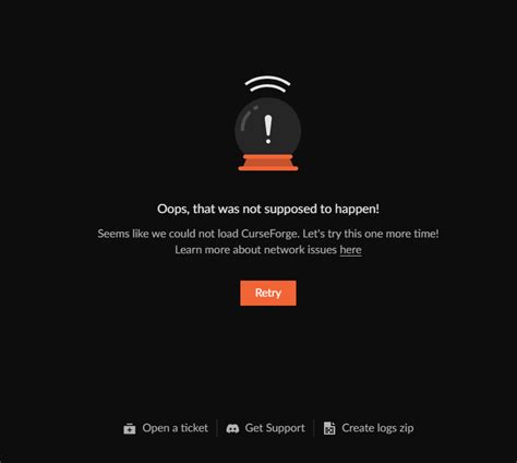 Curseforge Troubleshooting Curseforge Support