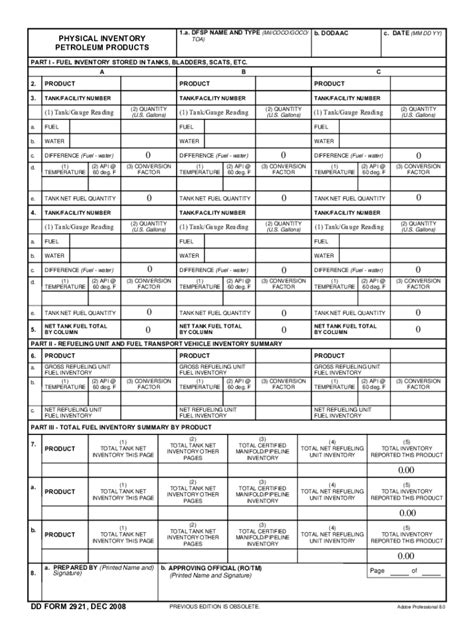 Dd Form 2921 Printable Form 2025