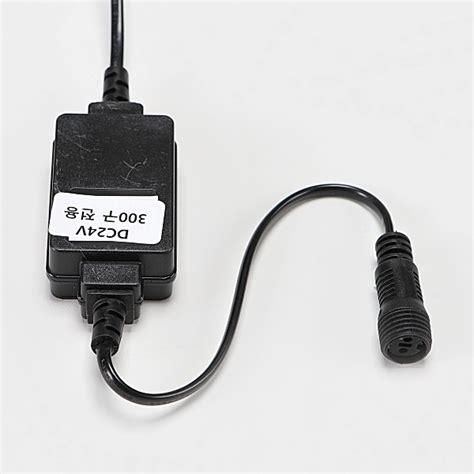 Led 크리스마스 트리 전구 조명 트리구 정류기 어댑터 흑색선 Dc24v 비방수 96구 300구용 인텔리어