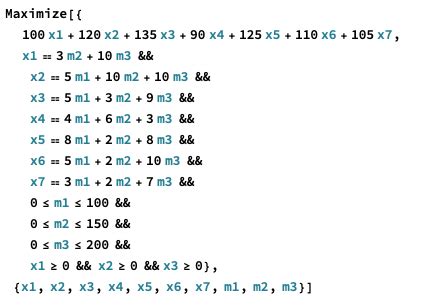 Software Homework Problem Help Formulating Constraints Operations