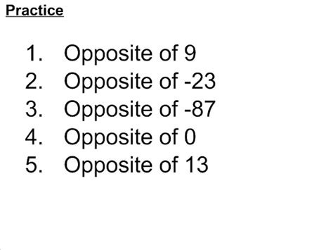 Mrs Whites 6th Grade Math Blog Integers Opposite And Absolute Value