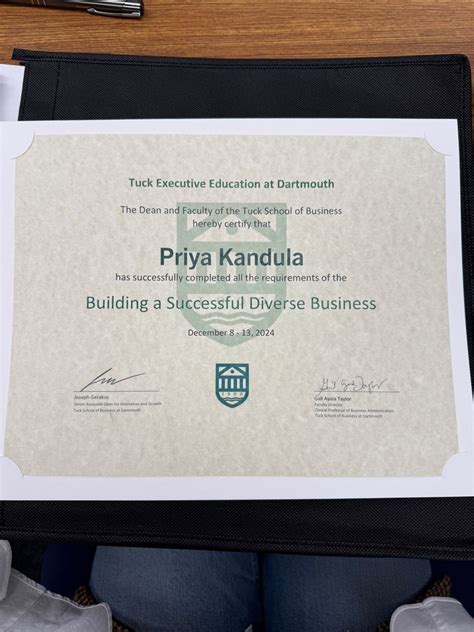 Priya Kandula On Linkedin Leadership Diversity Payingitforward Tuckschoolofbusiness 15