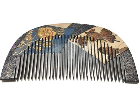 Yahooオークション アンティーク 本鼈甲 金蒔絵 螺鈿 178g 作家物