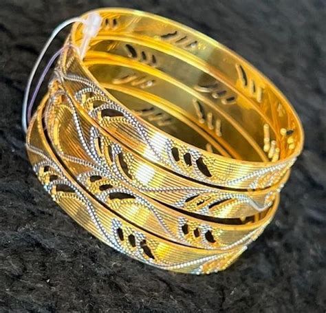 Golden And Silver Copper Ladies Cnc Bangles At ₹ 4250 Set In Banswara Id 2851546512012