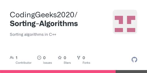 GitHub CodingGeeks Sorting Algorithms Sorting Algorithms In C