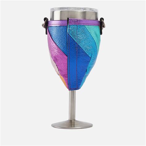 Kurt Geiger London Leather Wine Glass Holder