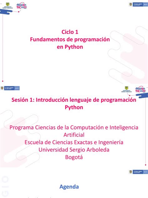 1 Introducción Lenguaje De Programación Pdf Python Lenguaje De Programación