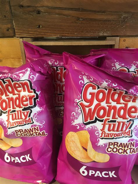 24x Golden Wonder Prawn Cocktail Crisps 4x6 Packs And Low Price Foods Ltd