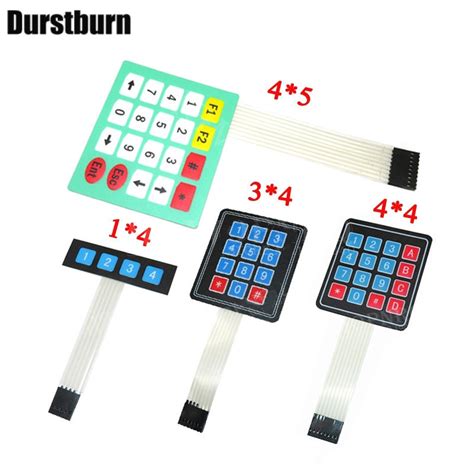 New 4 12 16 20 Key 44 Membrane Switch Keypad 1x4 3x4 4x4 45 Matrix Array Keyboard For Arduino