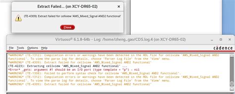 An Error When Trying To Create Verilog Cellview In Virtuoso Custom Ic Design Cadence