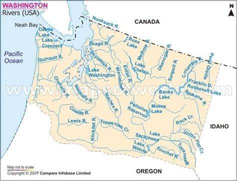 Washington Rivers Map Rivers In Washington Washington River River Map