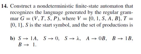 Solved 14 Construct A Nondeterministic Finite State