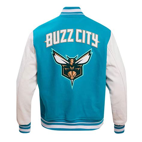 Teal 2023 24 City Edition Charlotte Hornets Varsity Jacket