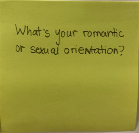Romantic Or Sexual Orientation The Answer Wall
