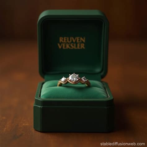Luxurious Green Engagement Ring By Reuven Vekslers Custom Stable