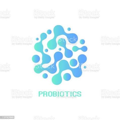 프로 바이오 틱 스 균 로고 디자인 치료를 위한 건강 한 영양 성분 프로바이오틱에 대한 스톡 벡터 아트 및 기타 이미지 프로바이오틱 로고 위 Istock