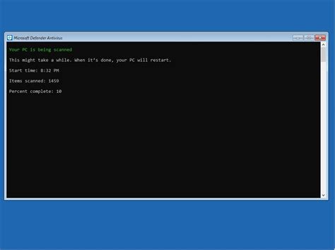 Windows 10 Pc：windows Security Windows Defender Manual Scan Execution