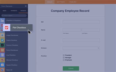 Flat Checkbox Form Widgets Jotform