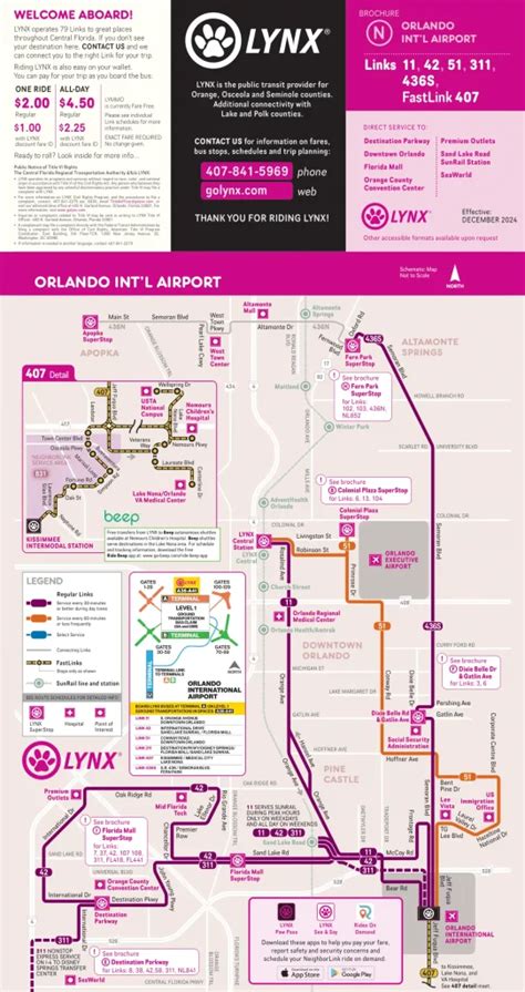 Orlando International Airport Ground Transportation Map 2025 All Maps