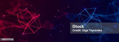 디지털 기술 배경 네트워크 연결 점 및 선입니다 프리젠 테이션 디자인에 대한 미래지향적 인 배경 3d 테크놀로지에 대한 스톡 사진 및 기타 이미지 Istock