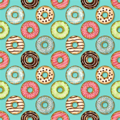 Donuts Pattern Background Vectors And Illustrations For Free Download