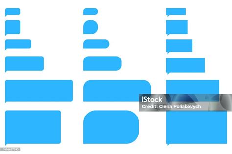 채팅 아이콘 세트 스마트 폰 메시지 인터페이스 소셜 미디어 텍스트 벡터 일러스트레이션 스톡 이미지 기포에 대한 스톡 벡터 아트 및 기타 이미지 Istock