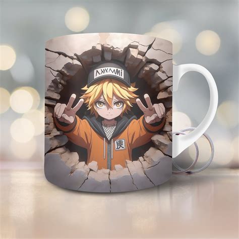 20 Mug Wrap Design Anime Sublimation Design Sublimation Template