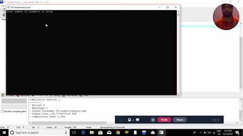 Array Insertiondeletionpractical Programbtechdata Structureintroduction To Programming