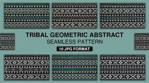 Tribal Geometric Abstract  Background Images Pack Images