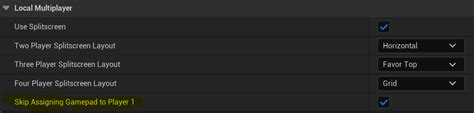 skip assigning gamepad to player 1 bugged in 5 1 any fix r unrealengine