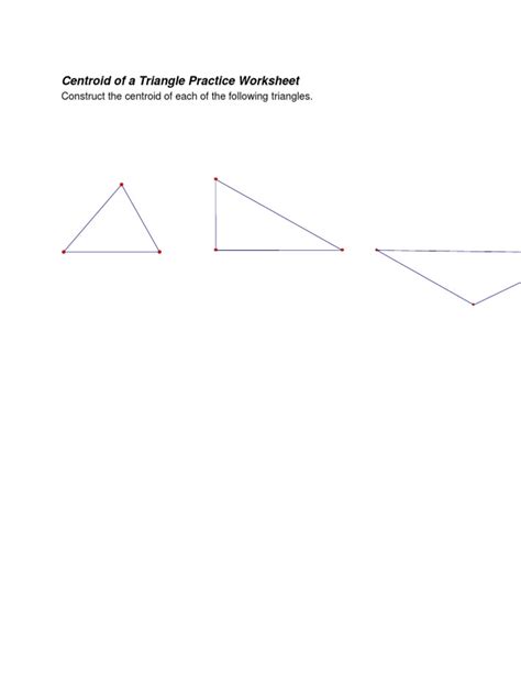 Construction Of Centroid Worksheet Pdf