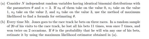 Solved A Consider N Independent Random Variables Having Chegg