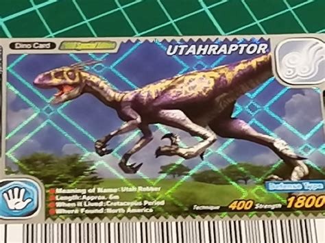 Utahraptor Dinosaur King Card