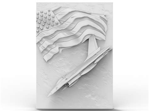 3d Datei 3d Modell Stl Datei Für Cnc Router Laser And 3d Drucker Fahne Und Ebene 🎨・3d Druckbares