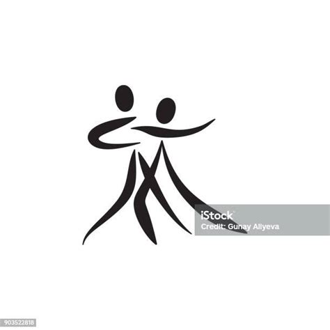 춤 커플 아이콘입니다 댄스 요소입니다 프리미엄 품질 그래픽 디자인 아이콘입니다 정보 그래픽 모바일 응용 프로그램 웹 디자인 웹 사이트에 대 한 간단한 사랑 아이콘 공연에