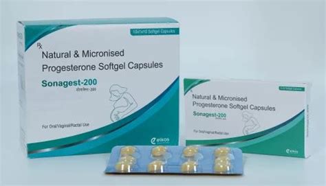 Natural Progestron And Softgel Capsule Packaging Type Blister