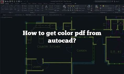 How To Get Color Pdf From Autocad Caddikt