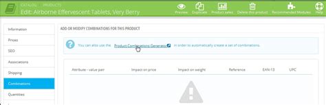 Prestashop 16x How To Set Up Attributes That Impact On Products Price Template Monster Help