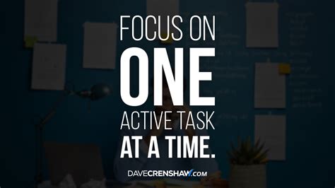 Productivity Tip Focus On One Active Task At A Time Productivity Tip Focus On One Active Task At A Time