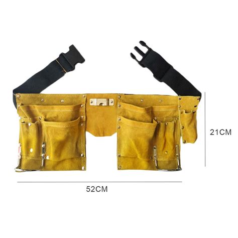 Leather Tool Belt Quick Release Buckle Carpenter C Grandado