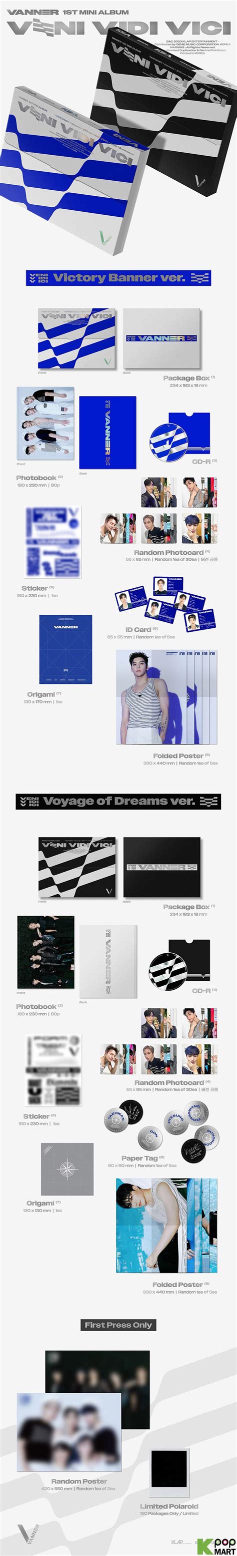 Vanner 1st Mini Album Veni Vidi Vici Random Kpopmart Com