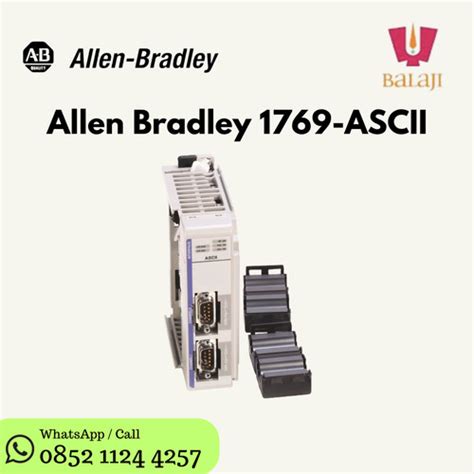 Jual Module Plc Allen Bradley 1769 Ascii Kota Bekasi Balaji Elektrik Tokopedia