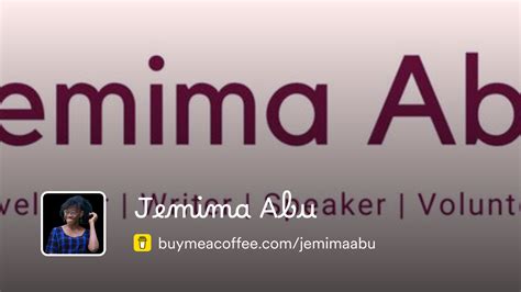 jemima abu is a developer who creates beginner friendly content buymeacoffee