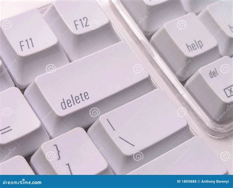 Delete Key On Keyboard Stock Photo Image Of Type Computing