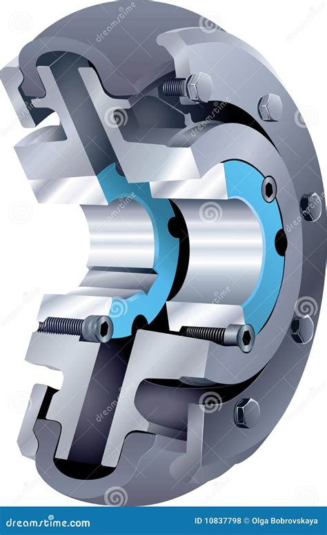 Coupling Stock Vector Illustration Of Coupling Steel 10837798