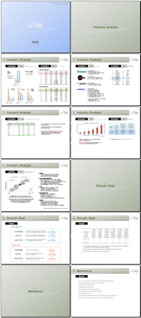 2011 서비스 장기 목표 보고서 Powerpoint