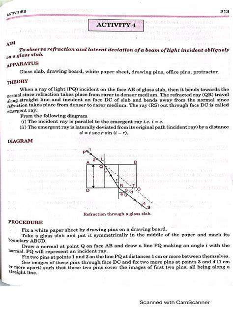 Observe Refraction And Lateral Deviation Pdf