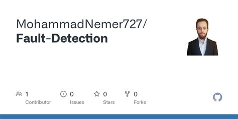Github Mohammadnemer Fault Detection